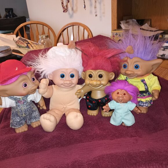 Russ & Ace Novelty | Toys | Vintage Troll Doll Lot Of 5 | Poshmark